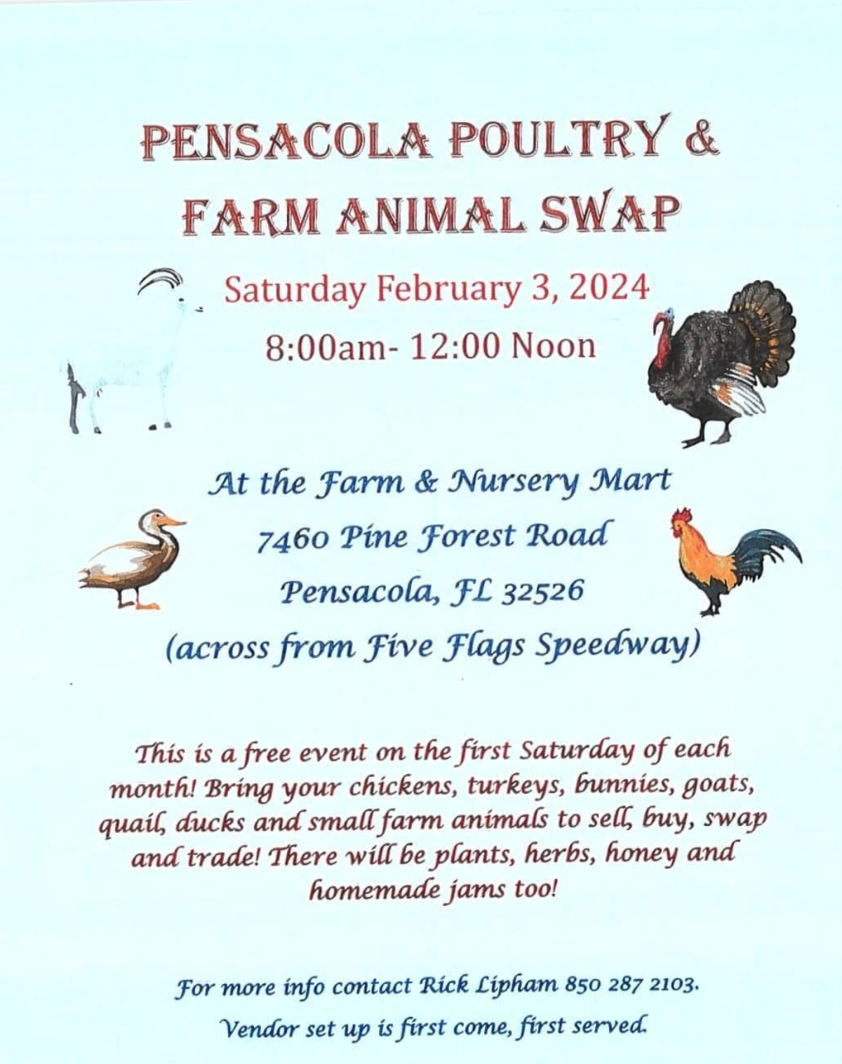 Pensacola Chicken Swap - Free Admission | From our Home(stead) to Yours